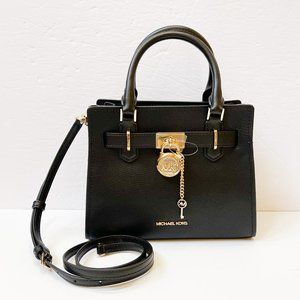 Michael Kors | Bags | Michael Kors Hamilton Small Satchel Shoulder Crossbody Bag Black | Poshmark
